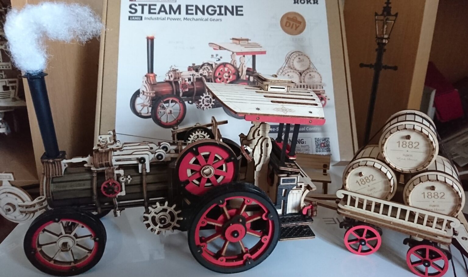走る！走る！ROKR STEAM ENGINE 蒸気機関車作りました